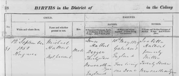 The First Family of Michael Halbert. | Bryan. Halbert. McMillan. Perrin.